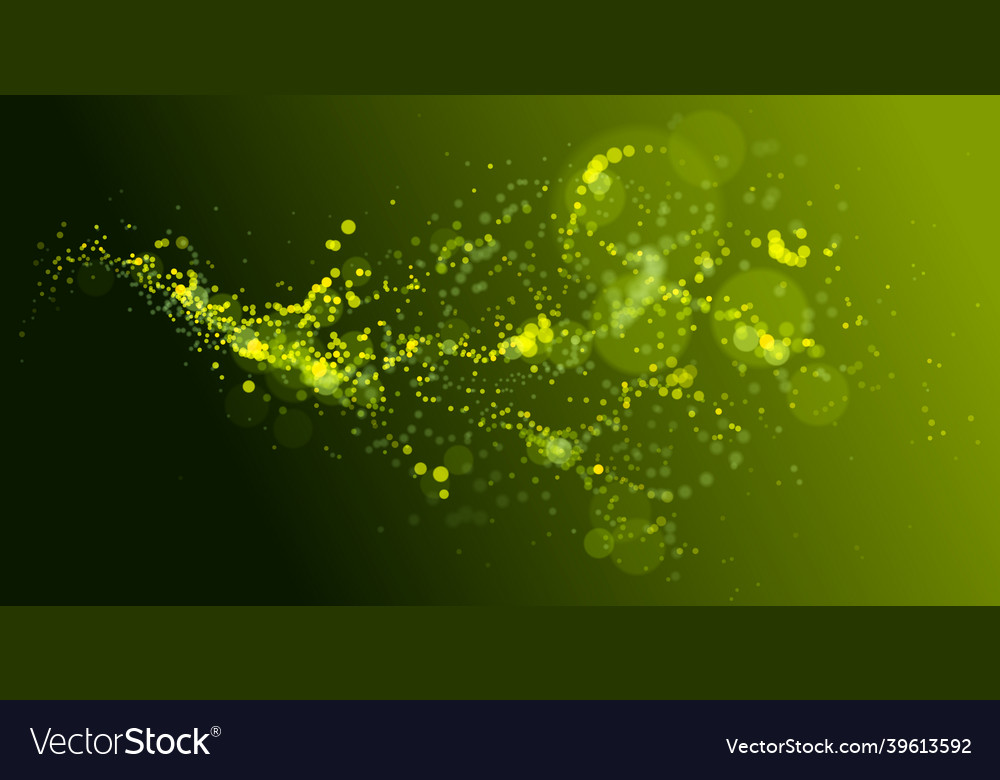 Dots Particles Flowing Array Abstract Background Vector Image