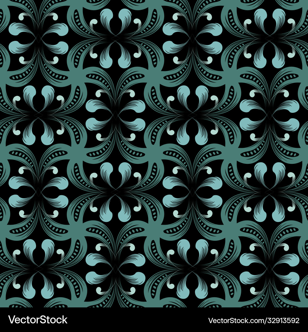 Ethnic style paisley seamless pattern colorful Vector Image