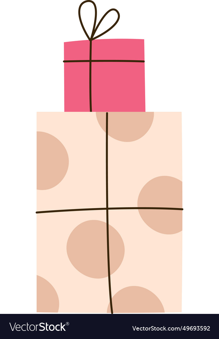 Gift box stack Royalty Free Vector Image - VectorStock