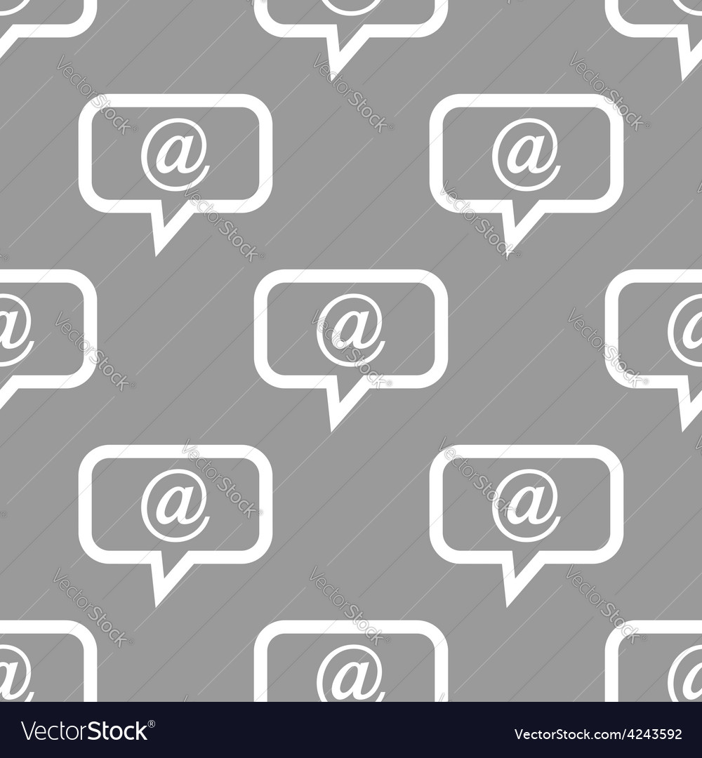 Mail seamless pattern Royalty Free Vector Image