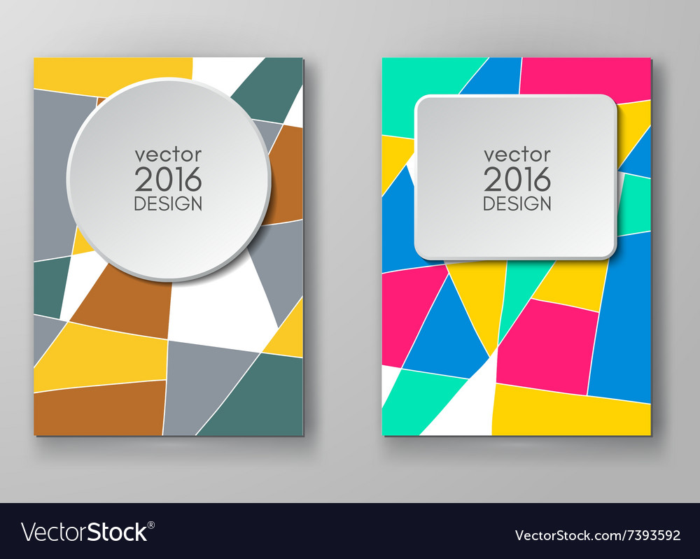 Set of abstract design templates Royalty Free Vector Image