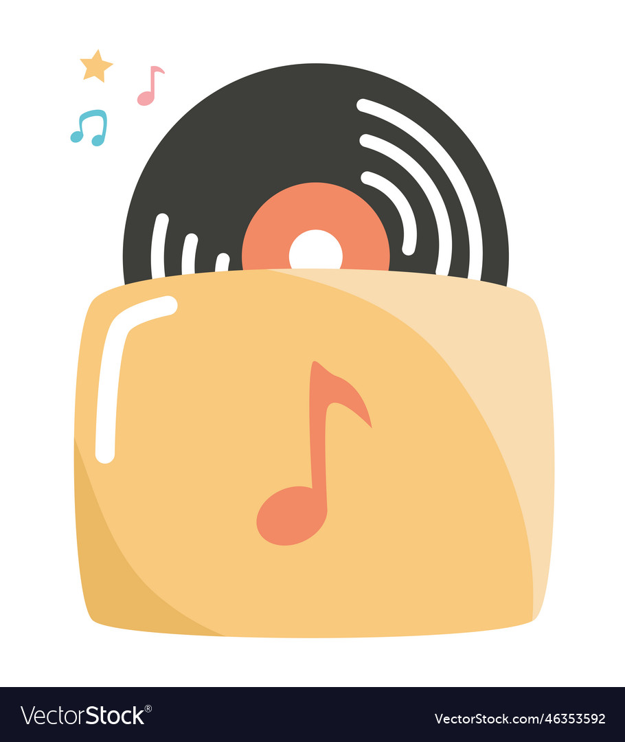 Vinyl disk design Royalty Free Vector Image - VectorStock