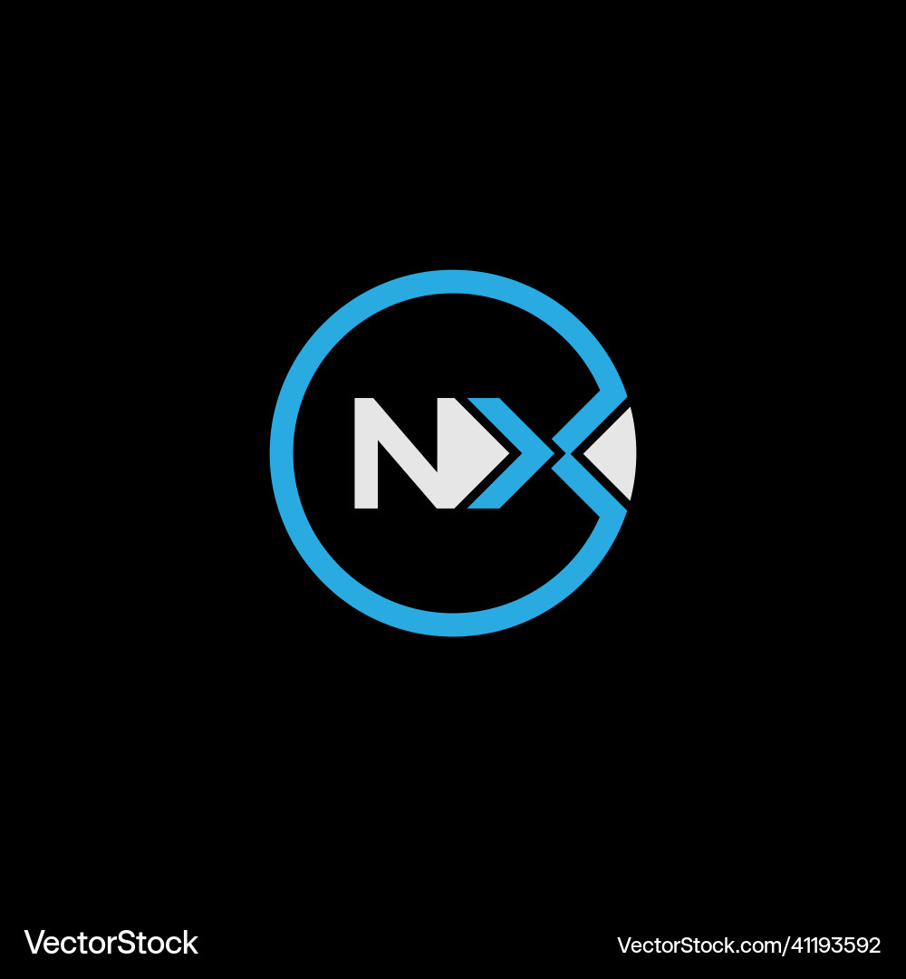 Xn or nx abstract outstanding professional Vector Image
