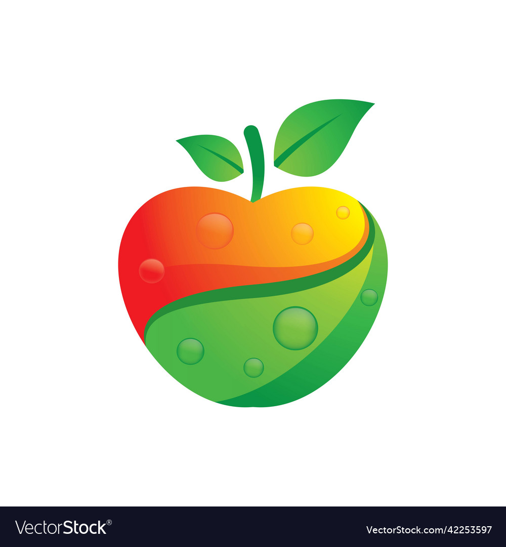 Apple logo images Royalty Free Vector Image - VectorStock