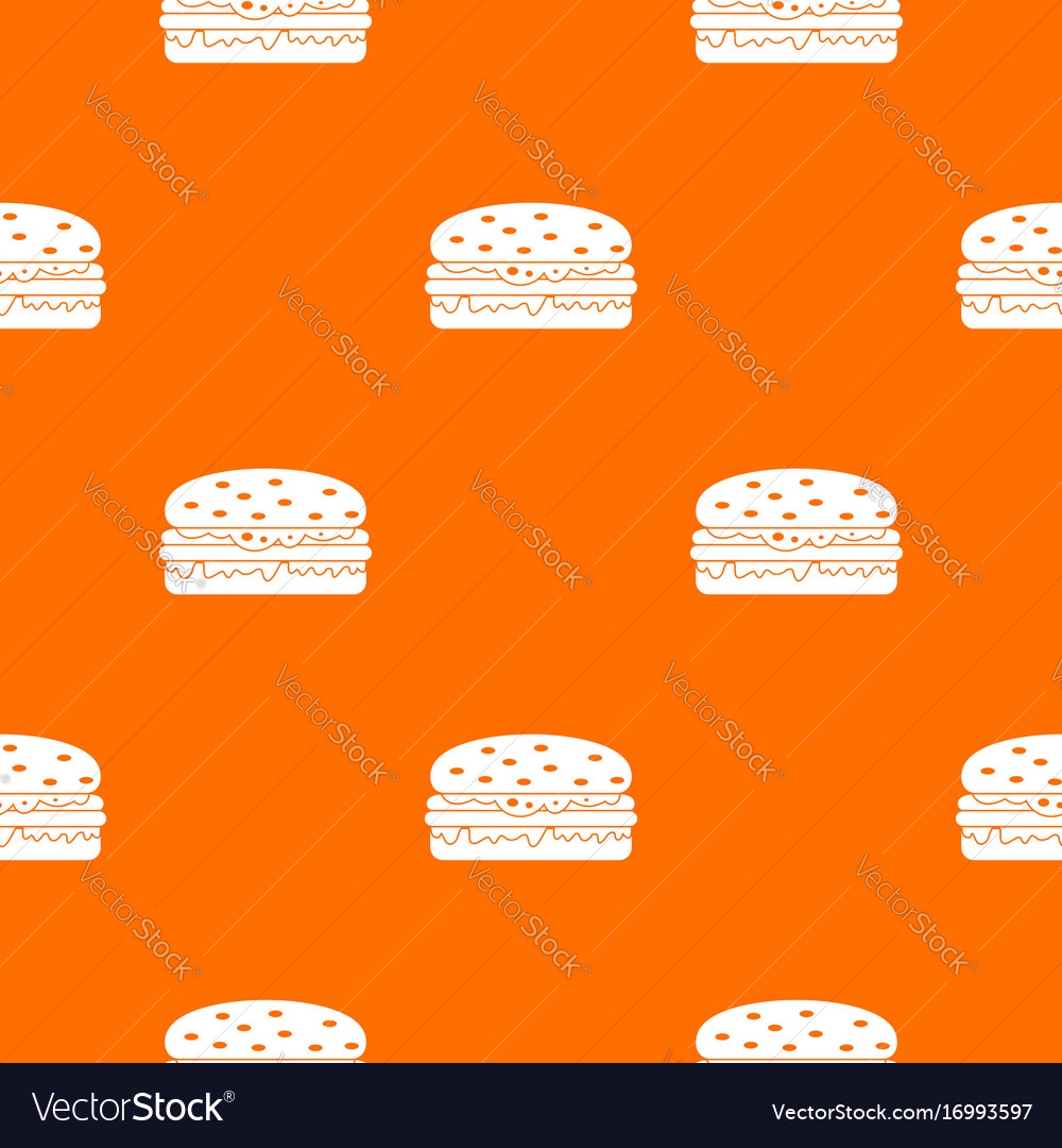 Burger pattern seamless Royalty Free Vector Image