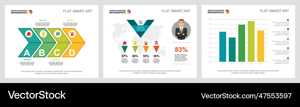 Colorful statistics and logistics infographic Vector Image
