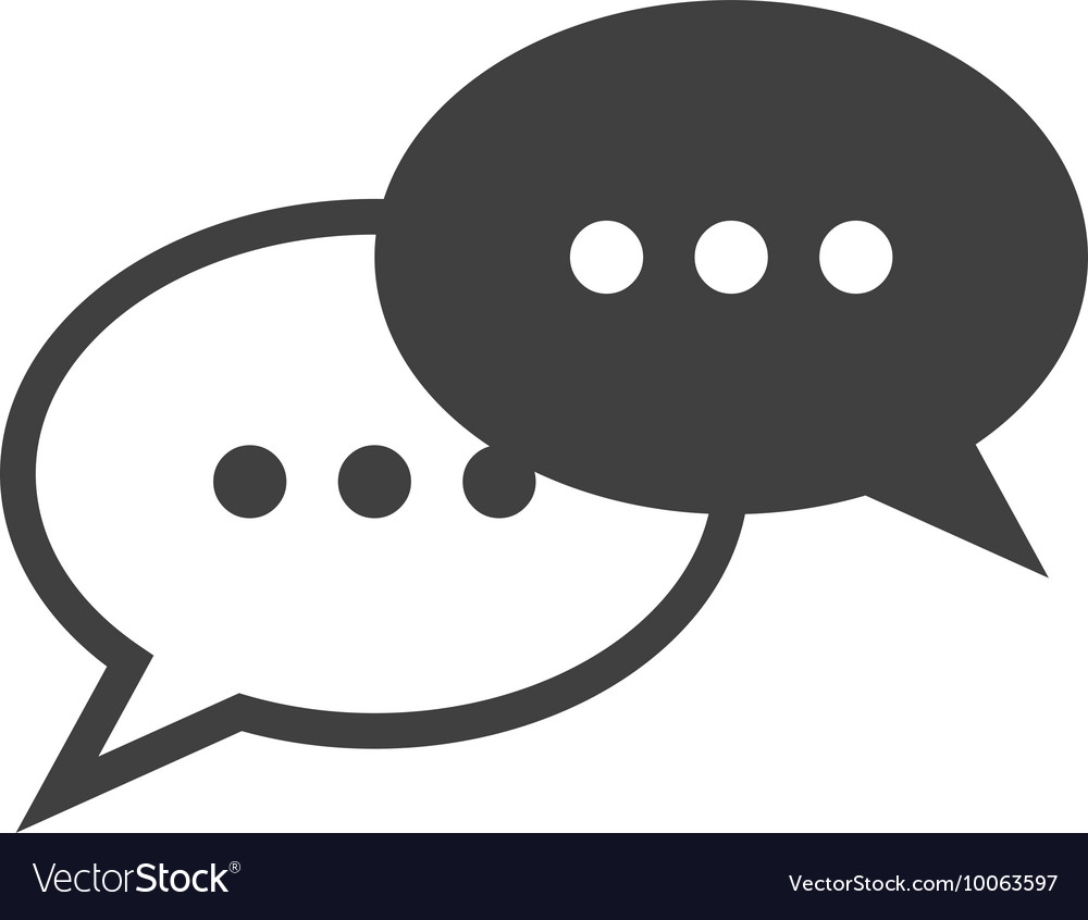Conversation bubbles icon Royalty Free Vector Image