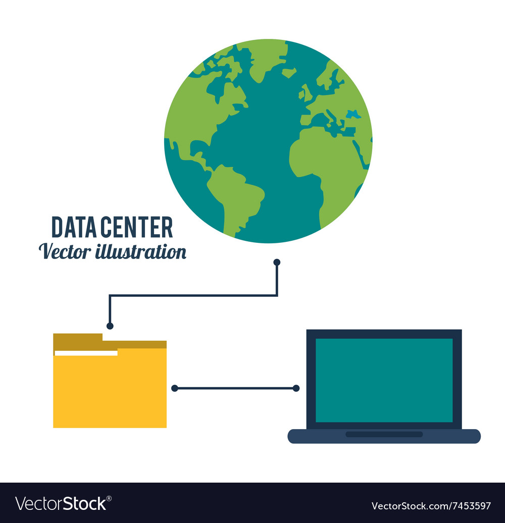 Data center design Royalty Free Vector Image - VectorStock