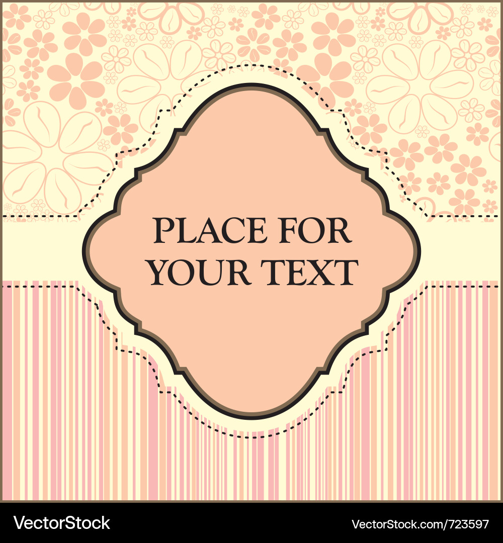 Floral postcard Royalty Free Vector Image - VectorStock