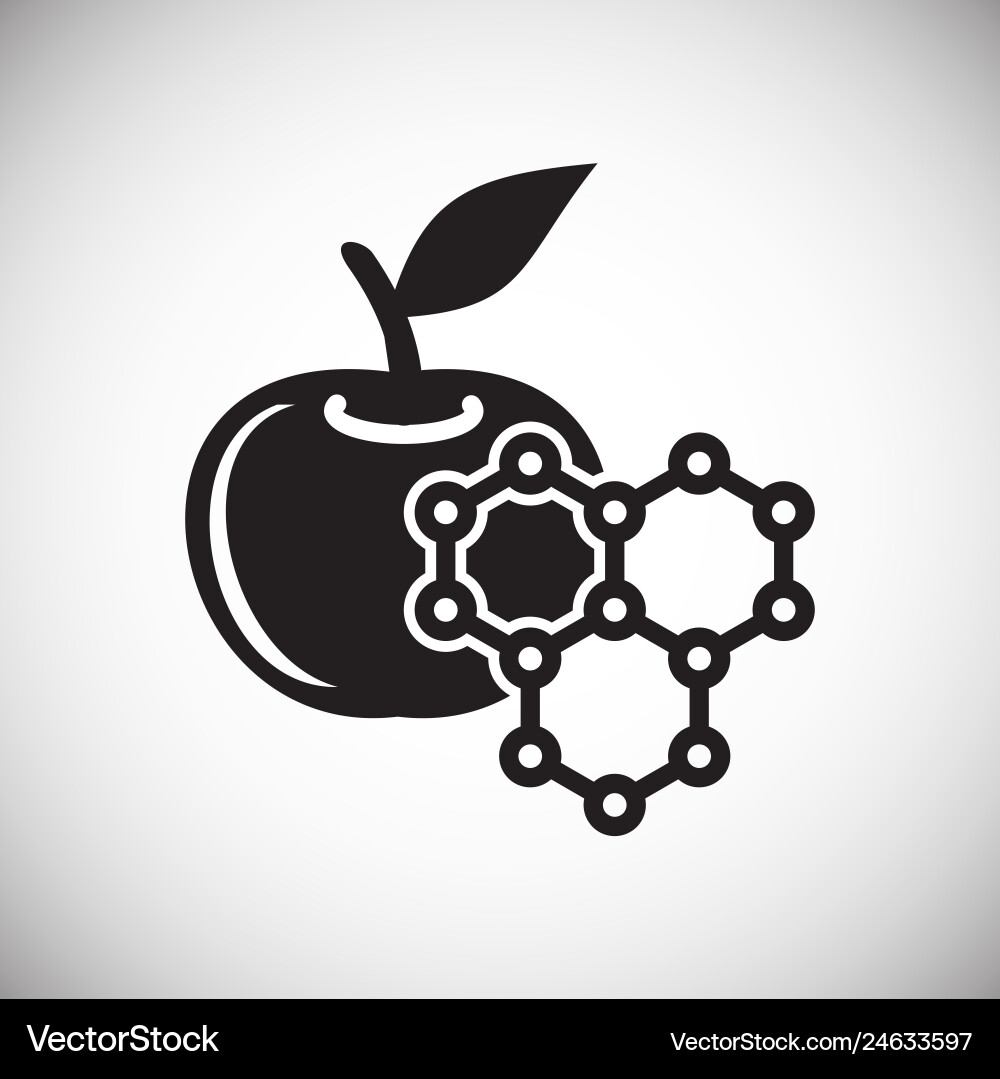 Gmo icon on background for graphic and web design Vector Image