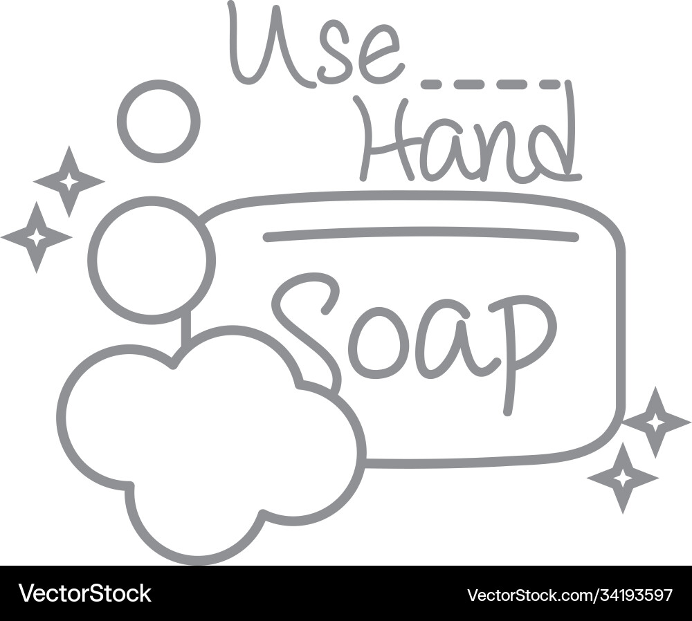 New normal use hand soap measure prevention Vector Image