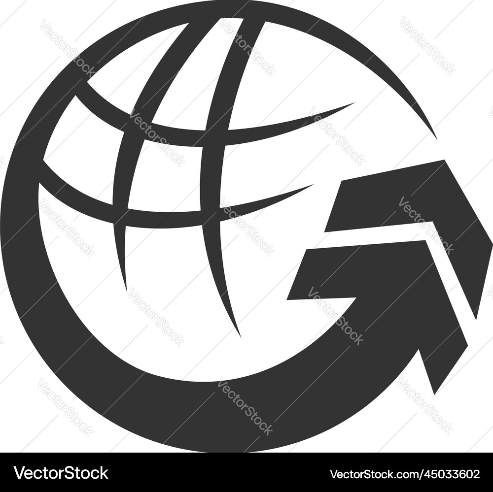 Logistics and express delivery company logo Vector Image