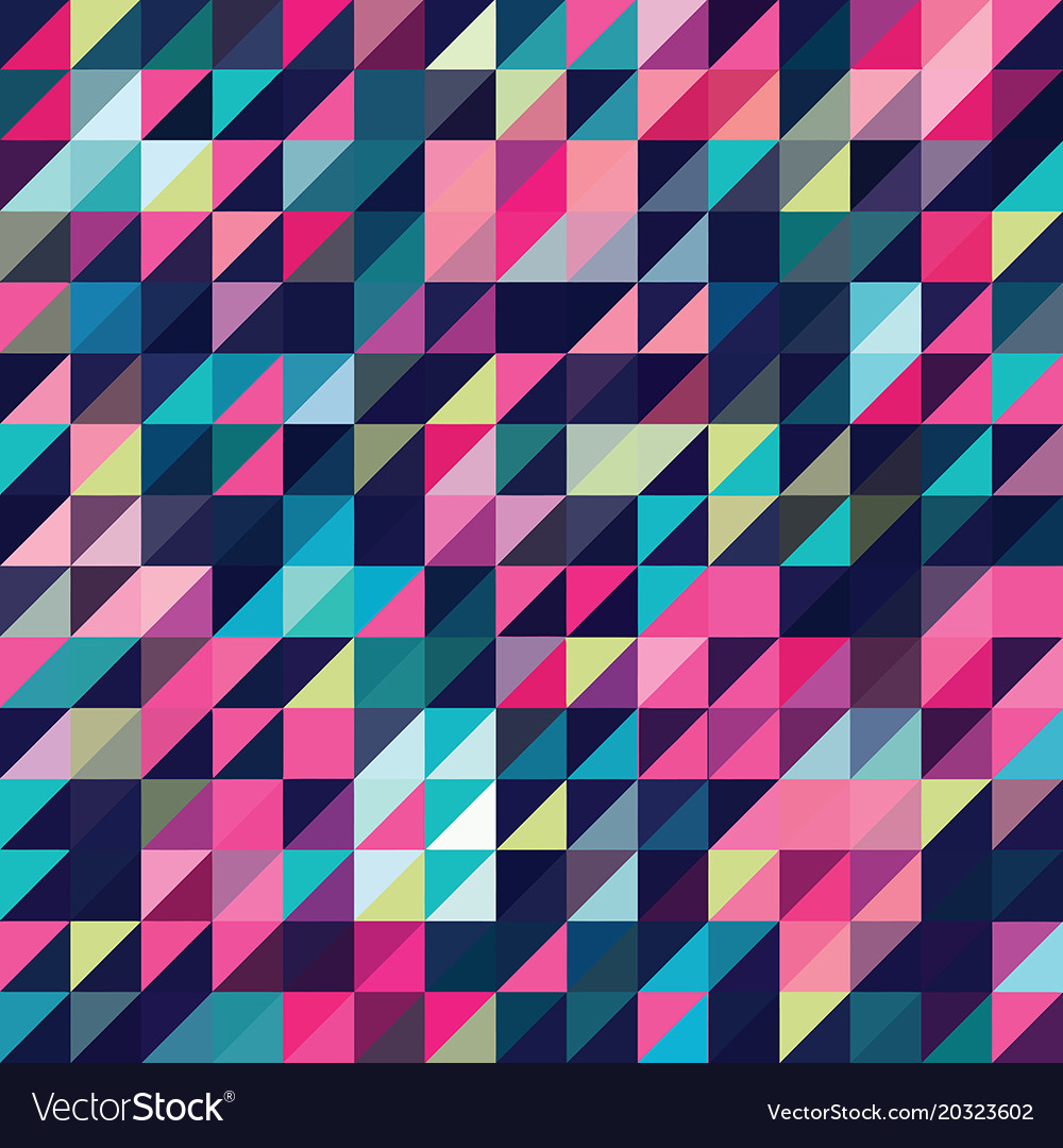 Triangle geometric shapes pattern Royalty Free Vector Image