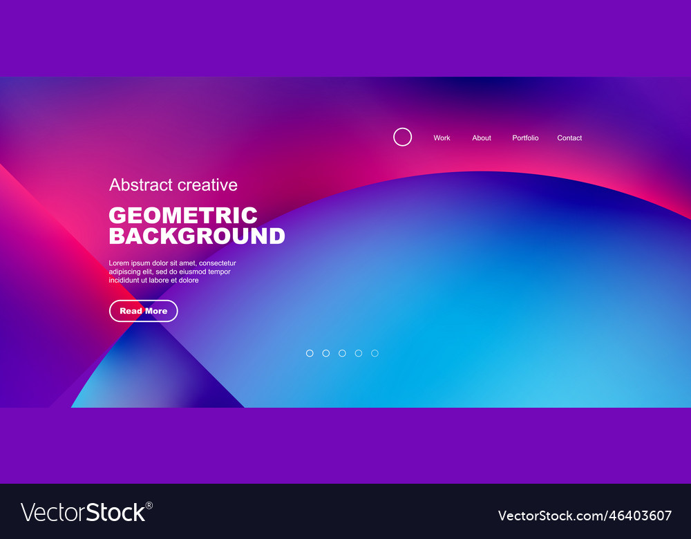 Circle abstract background with fluid gradient Vector Image