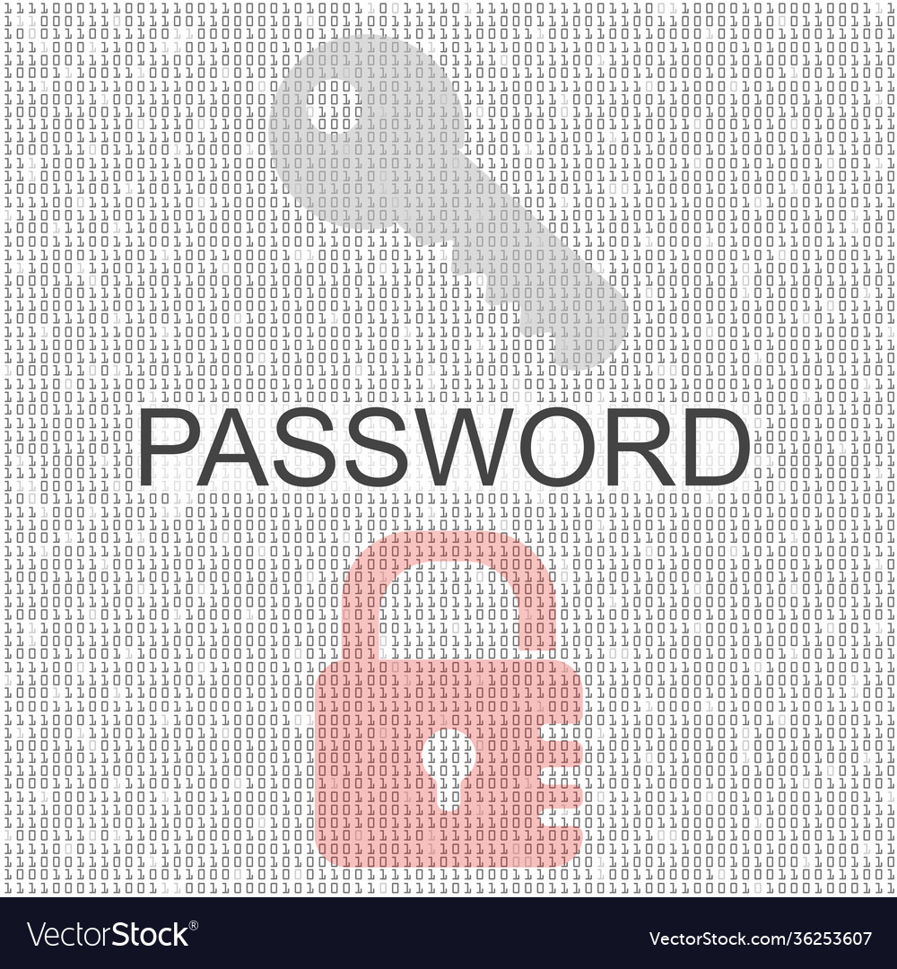 Computer science is a binary number system Vector Image