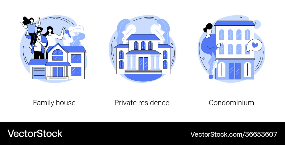 Real estate market abstract concept Royalty Free Vector