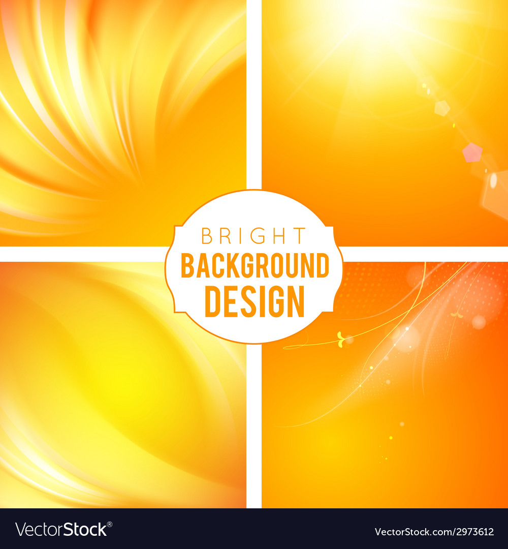 Bright background set Royalty Free Vector Image