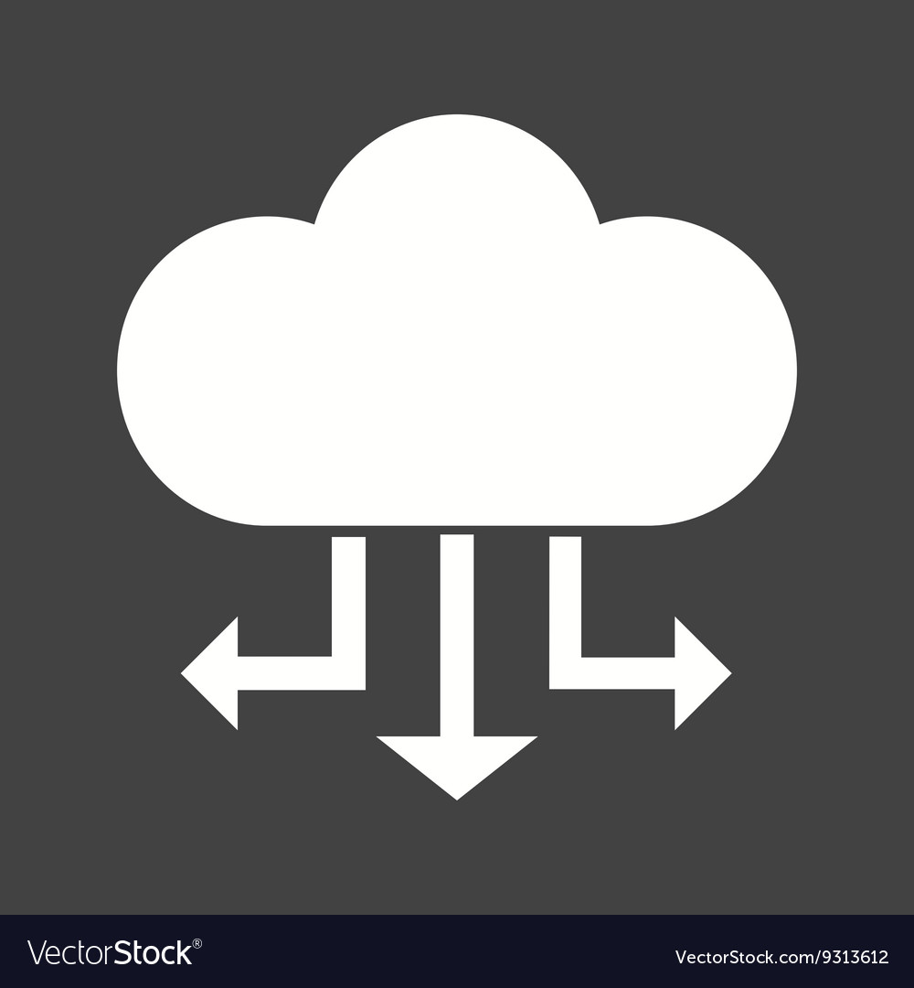 Cloud Data Distribution Royalty Free Vector Image