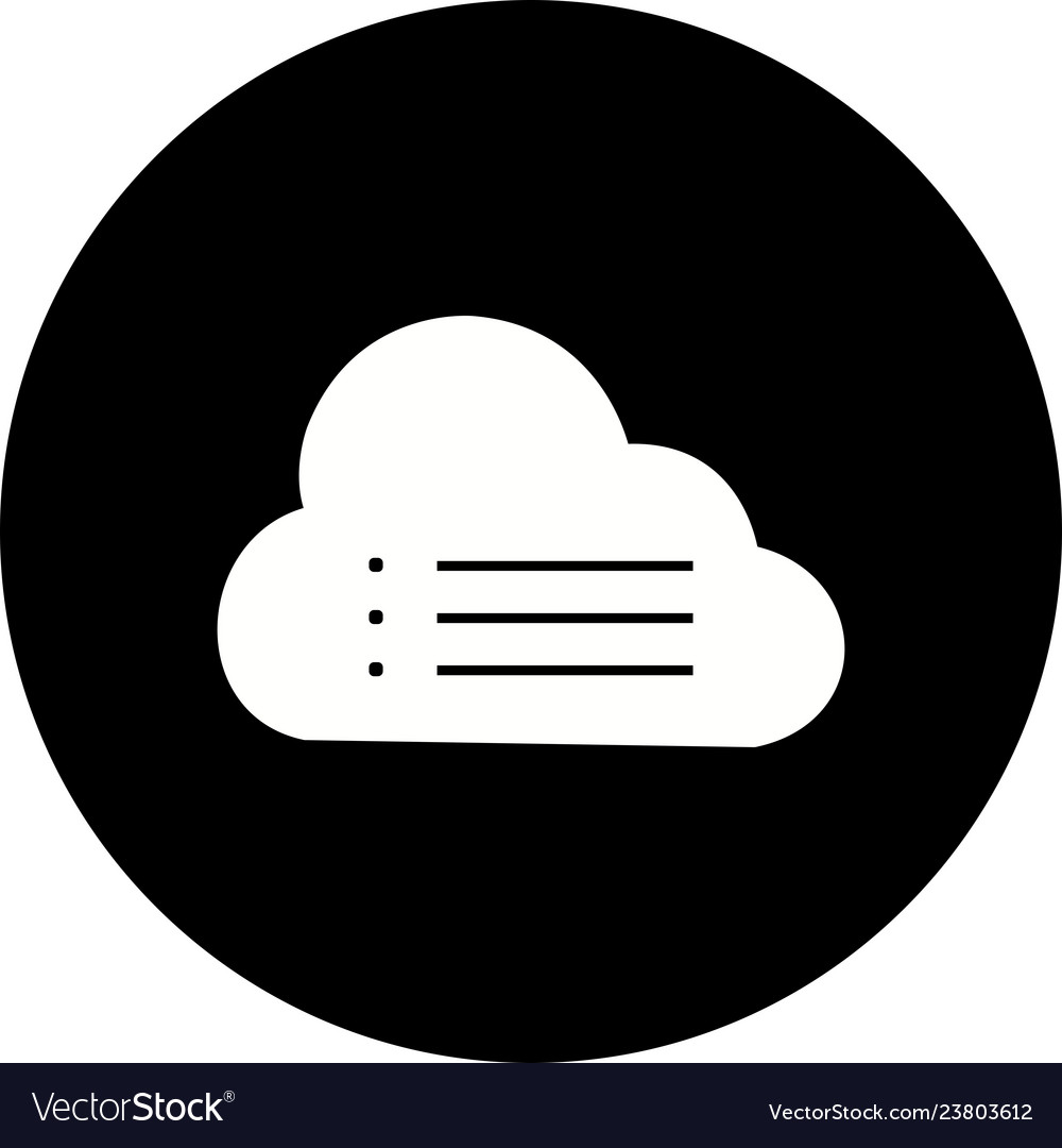 Cloud data icon Royalty Free Vector Image - VectorStock