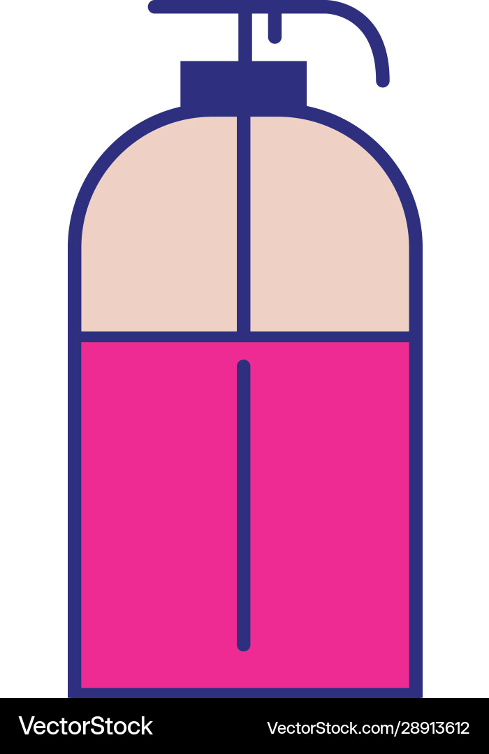 Lotion bottle makeup product isolated icon Vector Image
