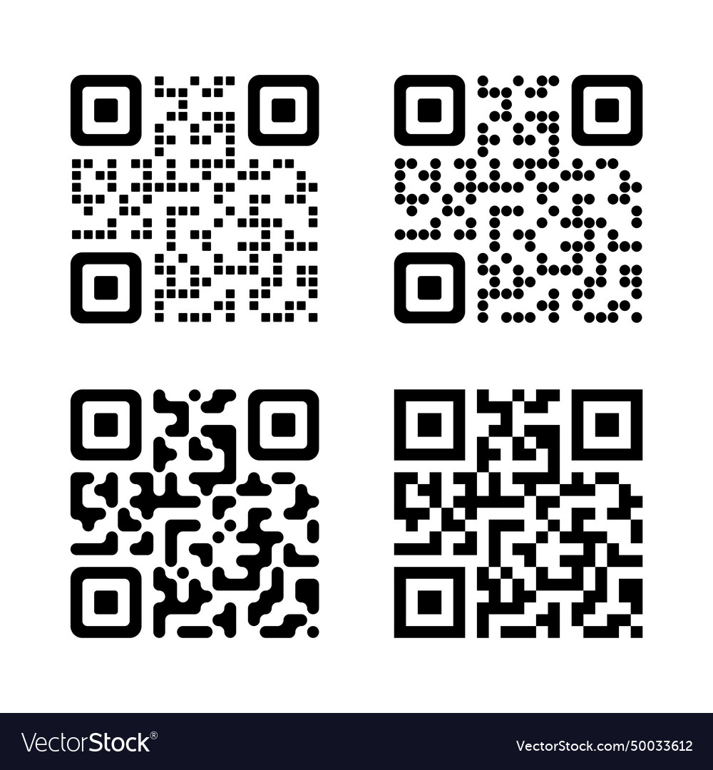 Qr code to use your smartphone camera scan Vector Image