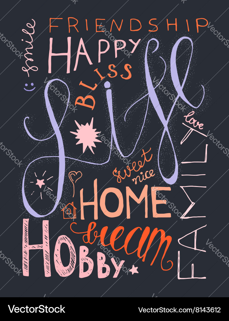 Success lifestyle lettering Royalty Free Vector Image