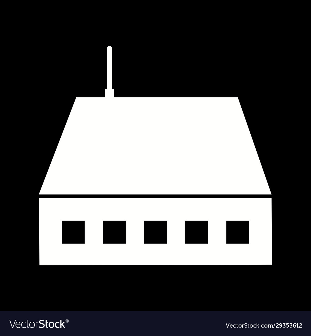 Unique Network Switch Glyph Icon Royalty Free Vector Image
