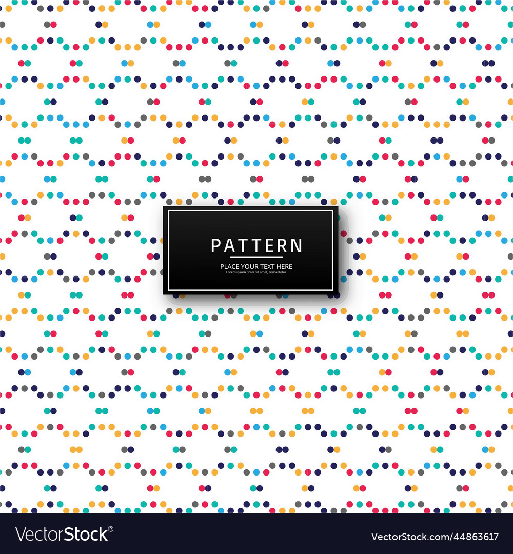 Abstract colorful dots pattern background Vector Image
