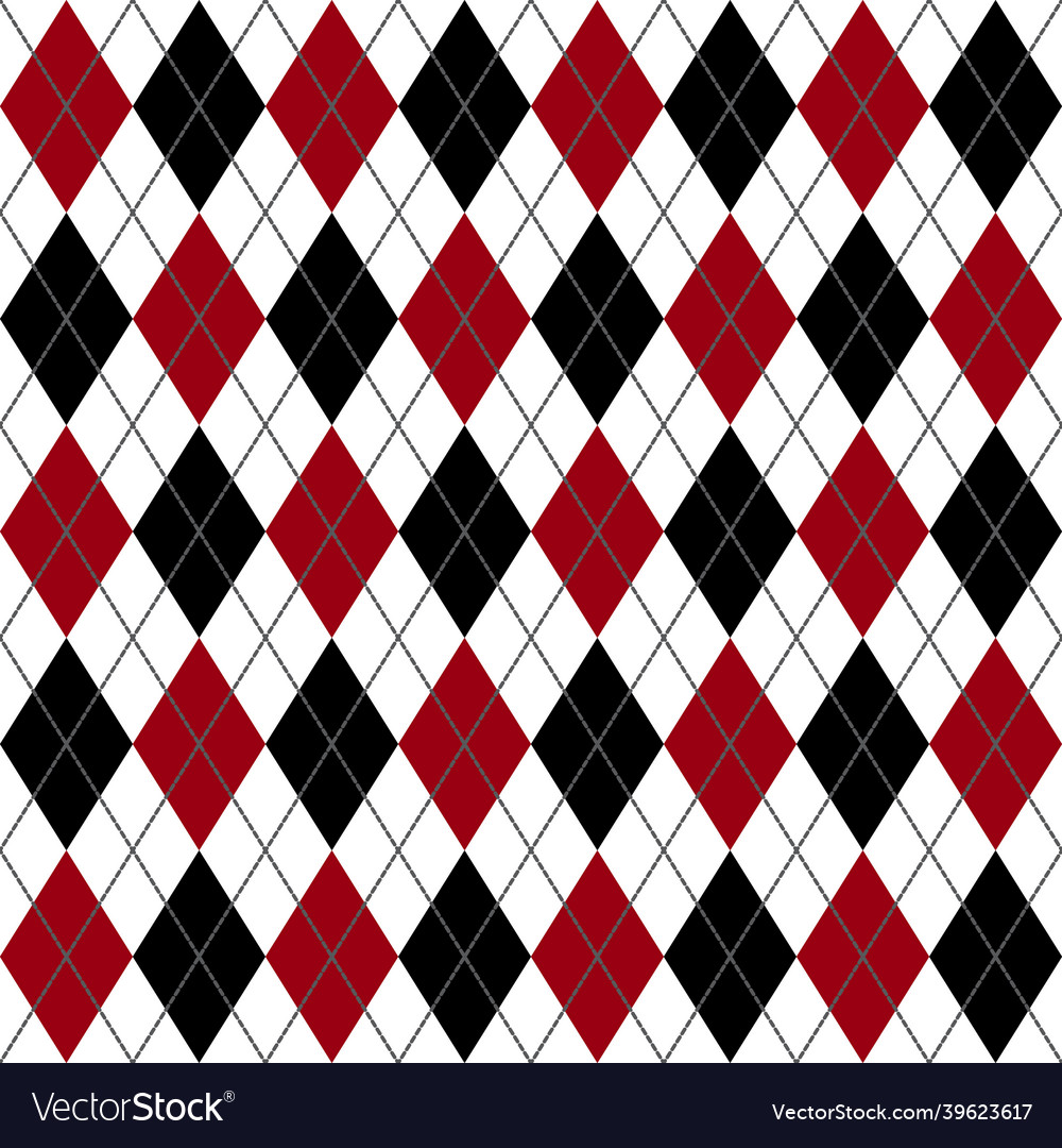 Argyle pattern seamless background Royalty Free Vector Image