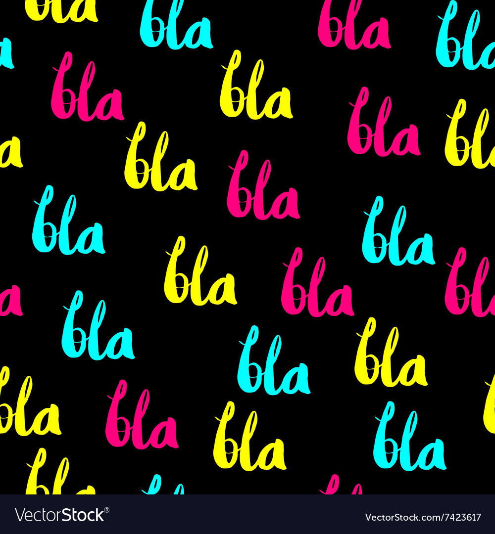 Bla colored pattern Royalty Free Vector Image - VectorStock