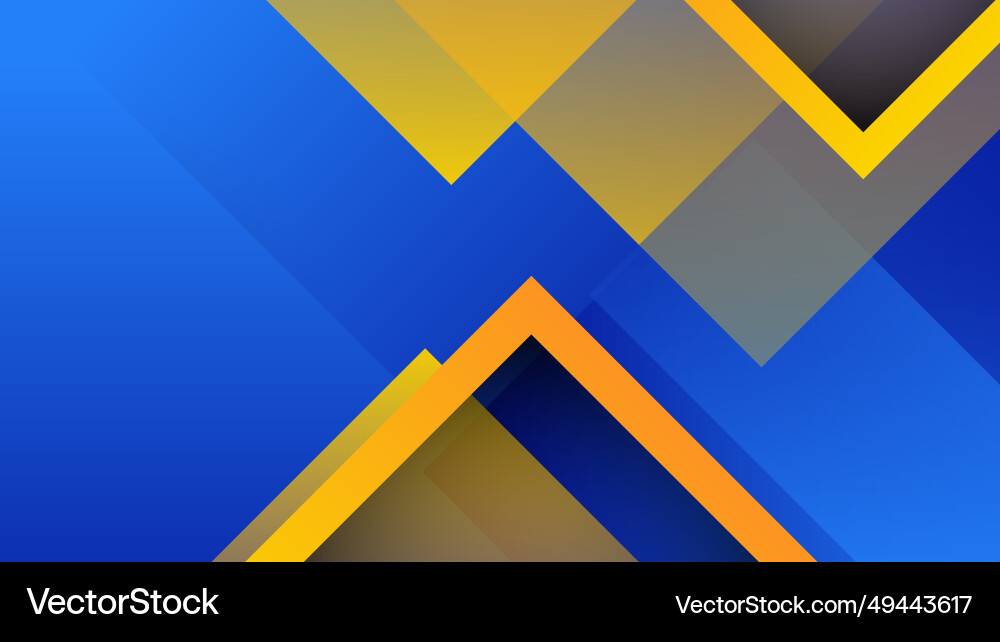 Blue yellow background for landing page templates Vector Image