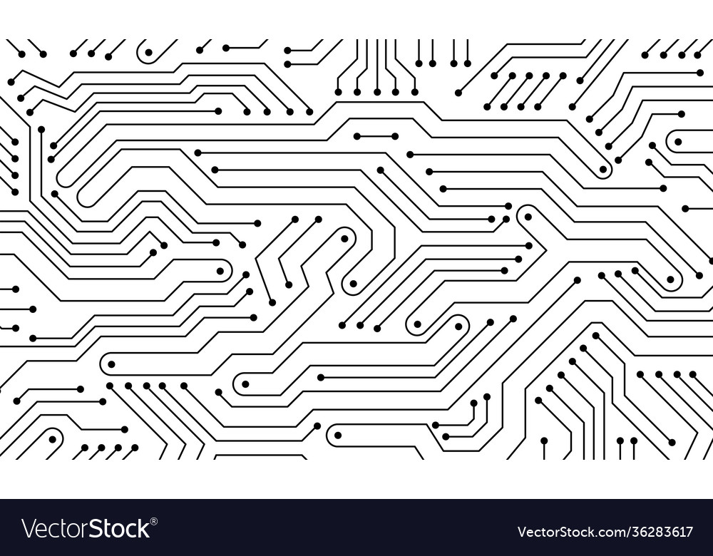 Electronics board circuit board electronic hi Vector Image Electronics board circuit board electronic hi Vector Image