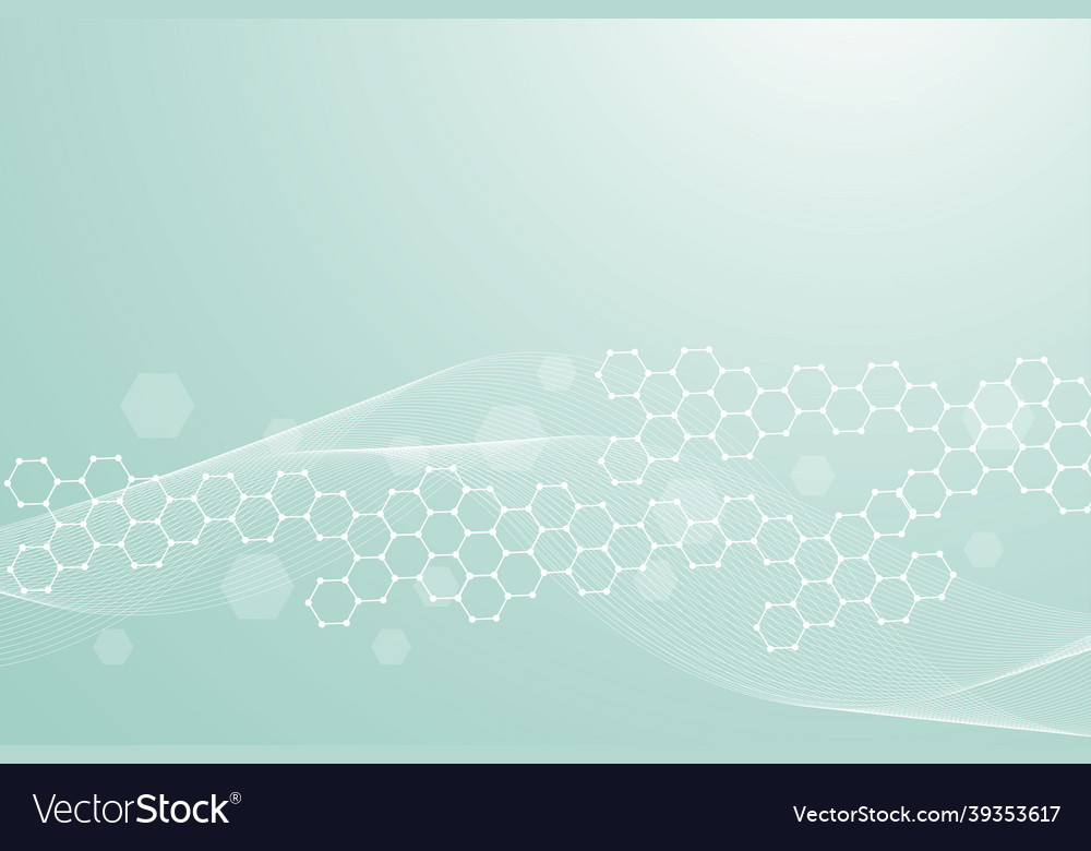 Hexagonal abstract background big data Royalty Free Vector