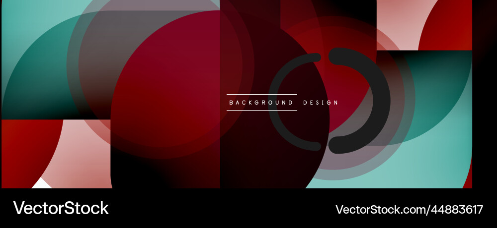 Round triangle shapes lines and circles geometric Vector Image