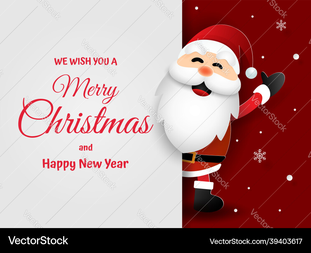 Santa claus with copy space Royalty Free Vector Image