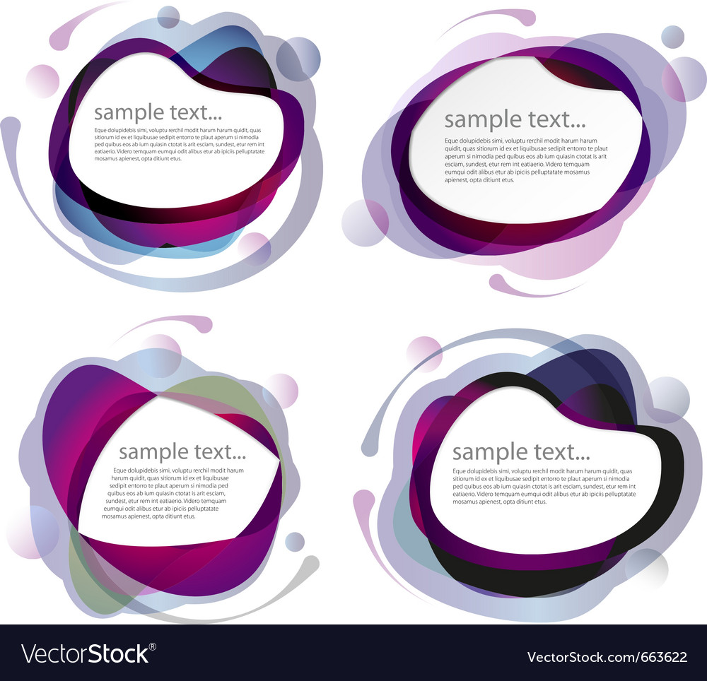 Abstract text message background Royalty Free Vector Image