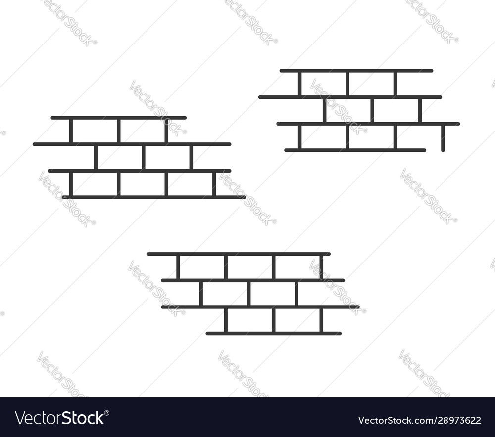 Bricks background or design element Royalty Free Vector
