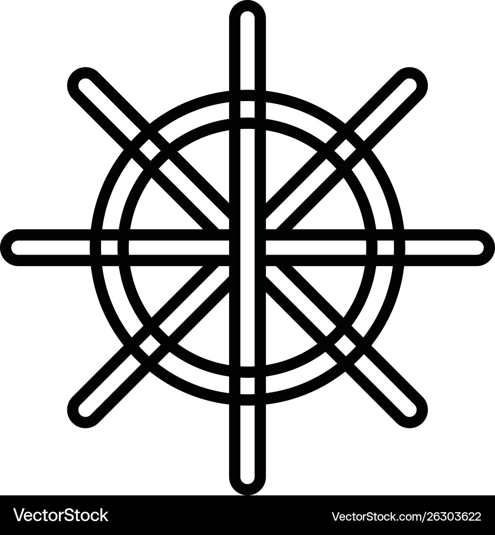 Flower star sign symbol design Royalty Free Vector Image