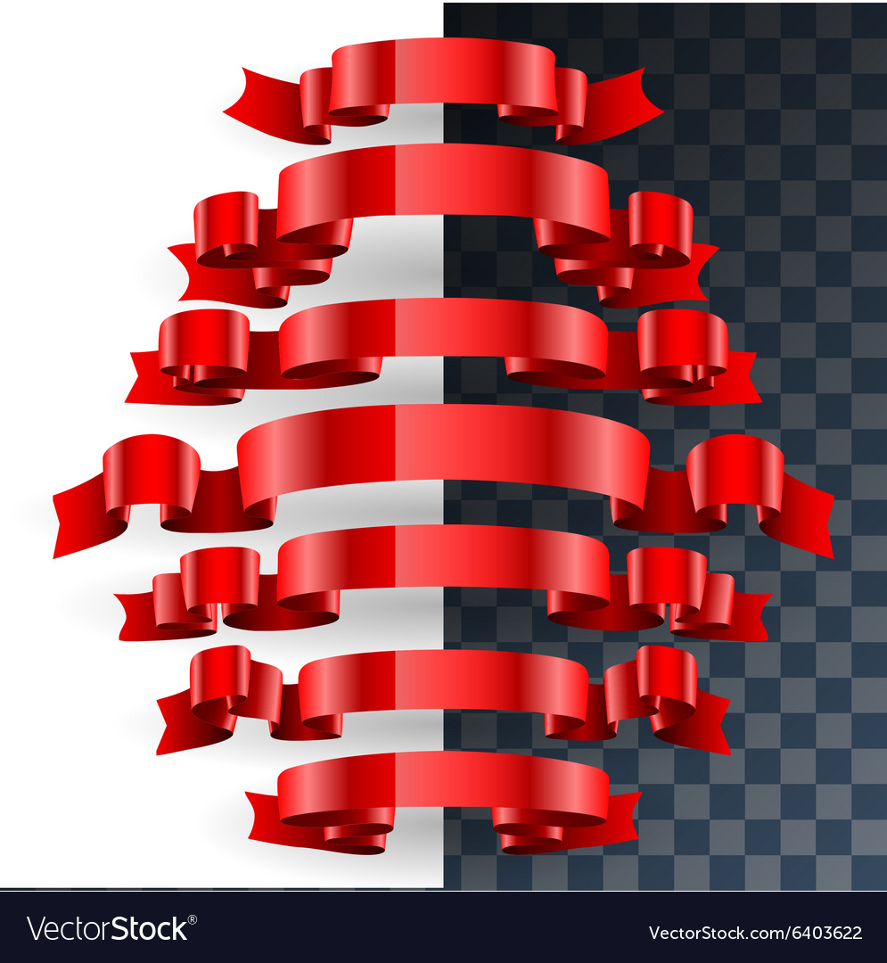 Ribbon set Royalty Free Vector Image - VectorStock