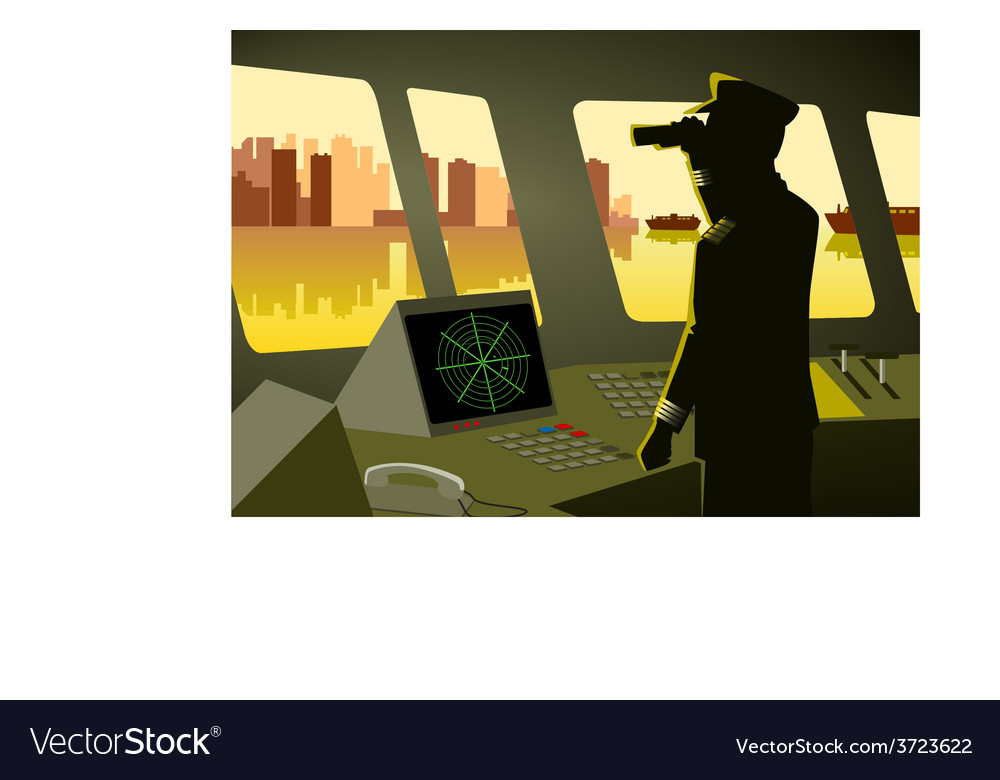 Ship Captain Royalty Free Vector Image - VectorStock