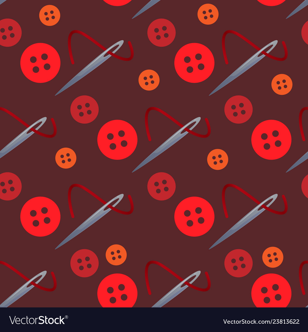 Tailoring seamless pattern Royalty Free Vector Image