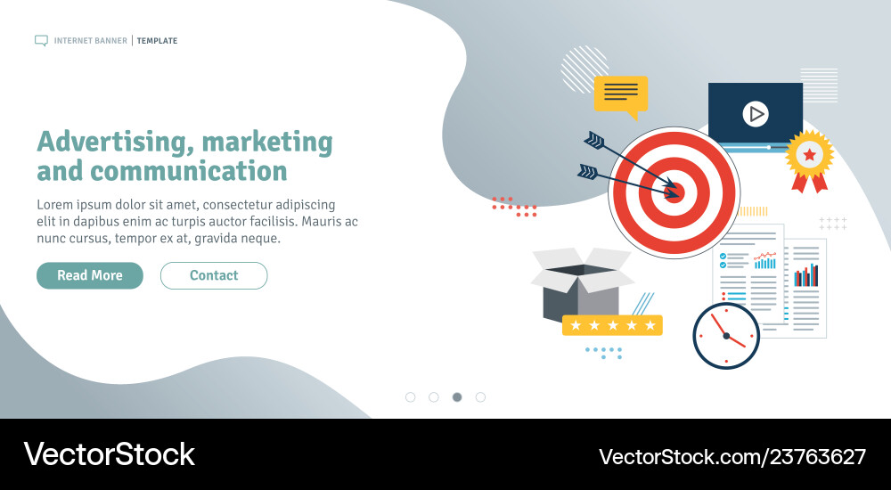 Advertising marketing and communication Royalty Free Vector