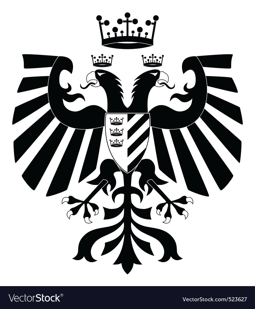 Heraldic eagle Royalty Free Vector Image - VectorStock