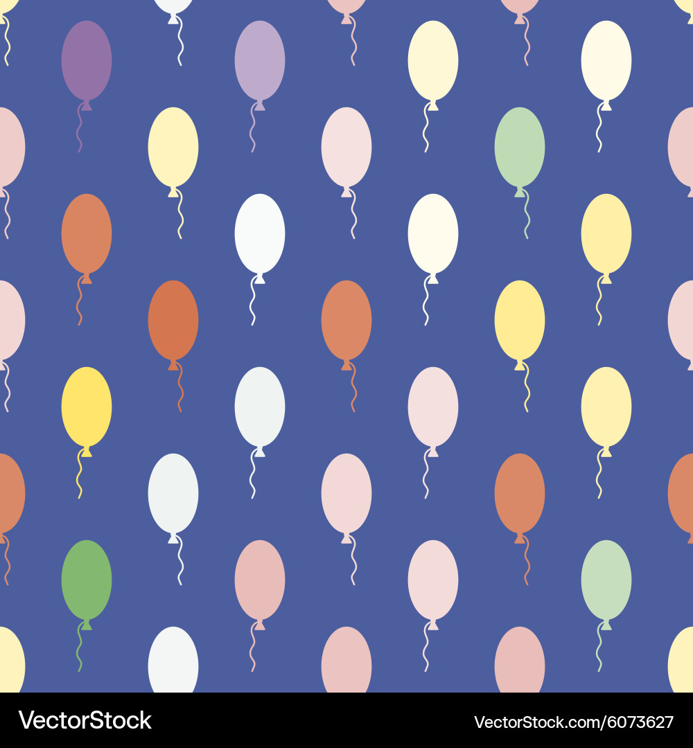 Seamless background with balloons Royalty Free Vector Image