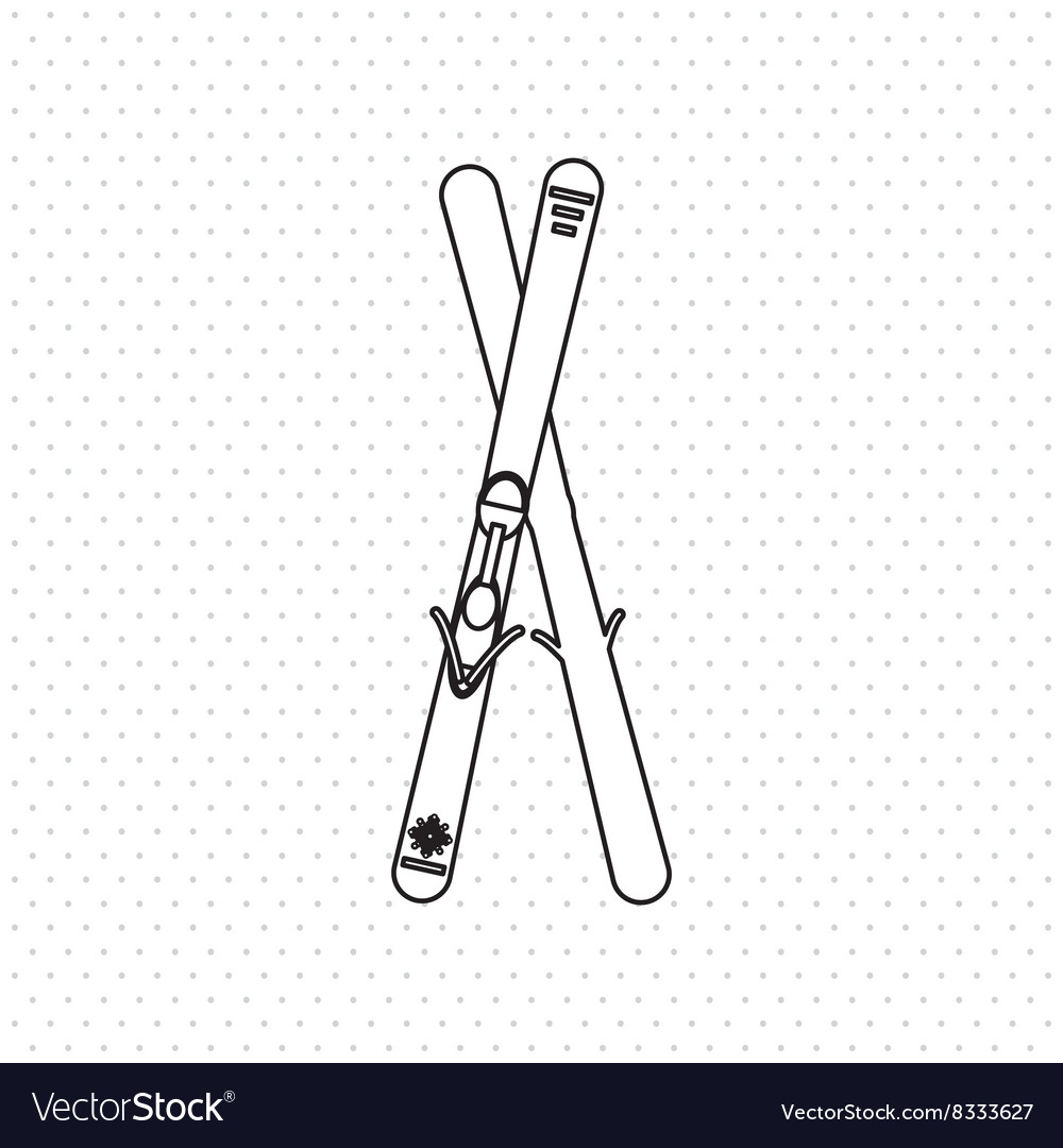 Ski sport design Royalty Free Vector Image - VectorStock