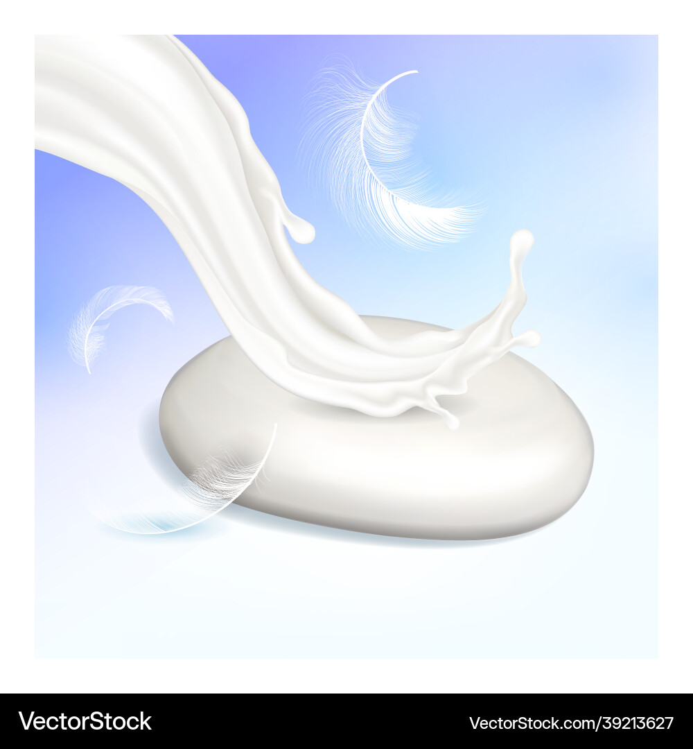 Soap bathroom creative promotional poster Vector Image