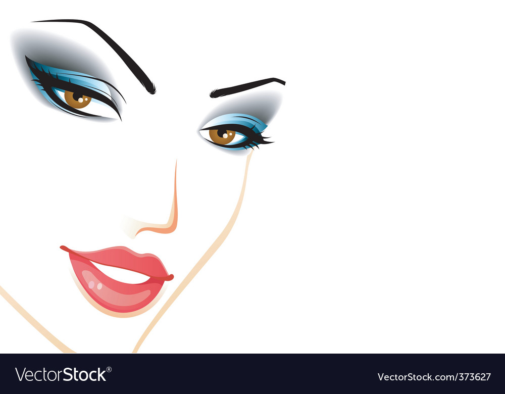 Women Face Royalty Free Vector Image Vectorstock