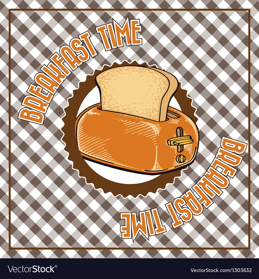 Breakfast time Royalty Free Vector Image - VectorStock
