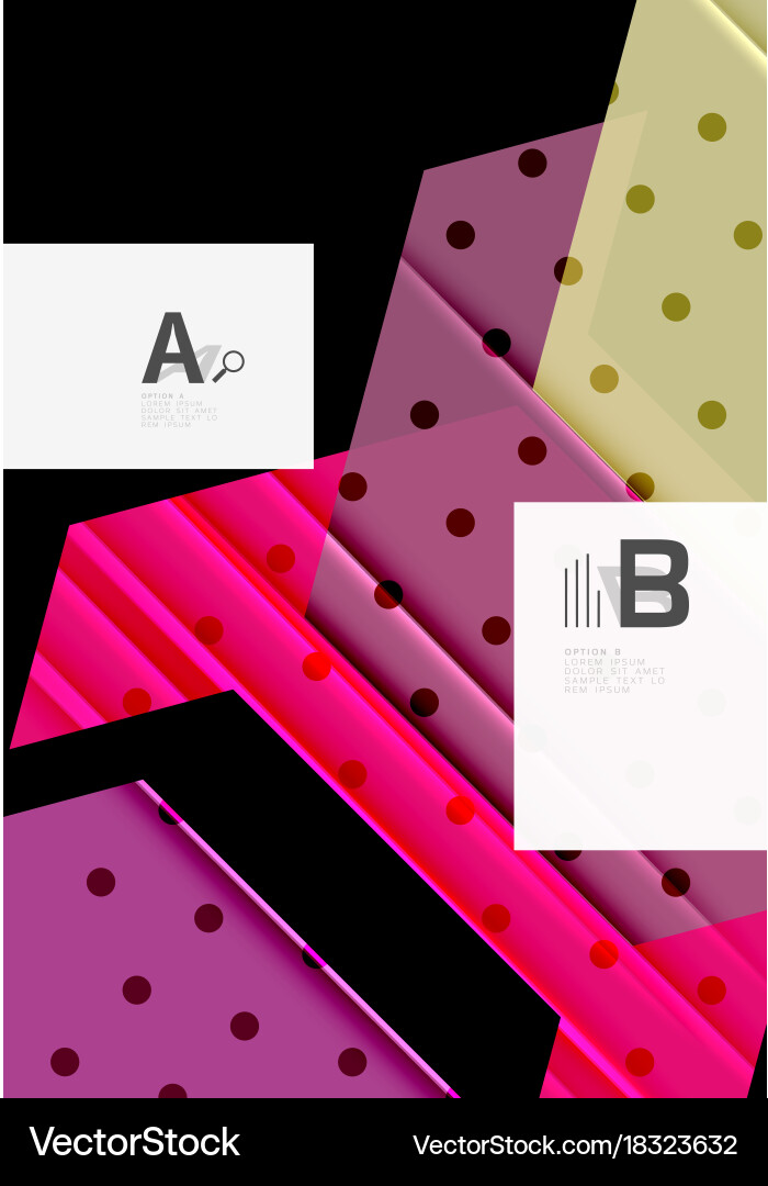 Colorful abstract shapes background Royalty Free Vector