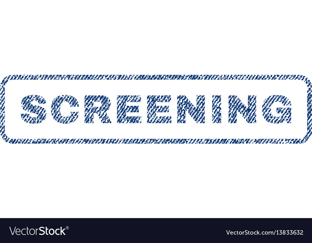 Screening textile stamp Royalty Free Vector Image